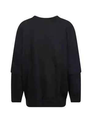SECONDA BASE Luna Layered-sleeve Sweatshirt