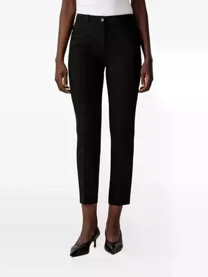 Sisley Pressed-crease Tailored Trousers - Black