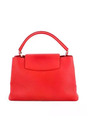 LOUIS VUITTON Capucines Bag Leather Mm Satchel