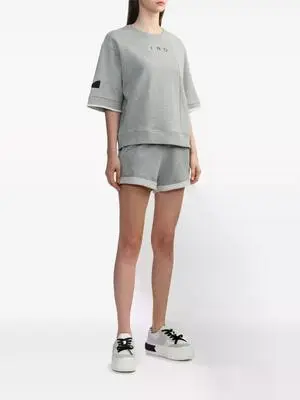 IRO PARIS Emmy Organic-cotton Mini Shorts - Grey