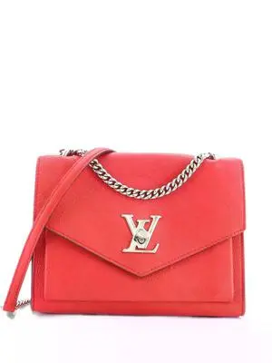 LOUIS VUITTON Mylockme Handbag Leather Bb Crossbody Bag - Red
