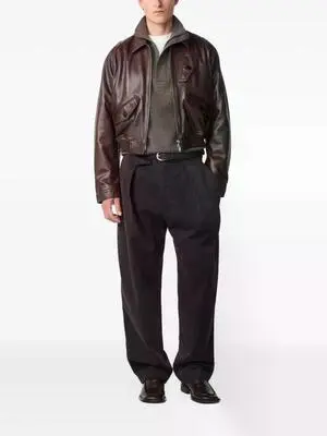 Studio Nicholson Kendal Zip-up Leather Jacket