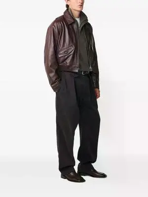 Studio Nicholson Kendal Zip-up Leather Jacket