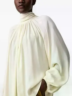 Sisley Bow-detail Pleated Blouse