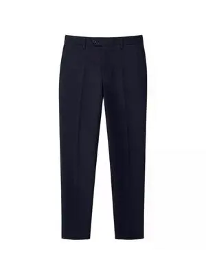 LARDINI Pressed-crease Tailored Trousers - Blue