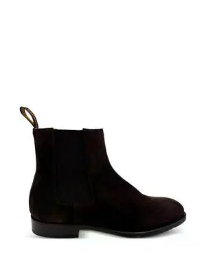 DOUCAL'S Suede-finish Round-toe Chelsea Boots - Brown