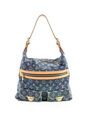 LOUIS VUITTON Baggy Handbag Denim Gm Shoulder Bag