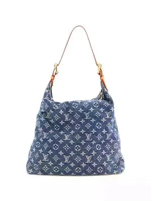 LOUIS VUITTON Baggy Handbag Denim Gm Shoulder Bag