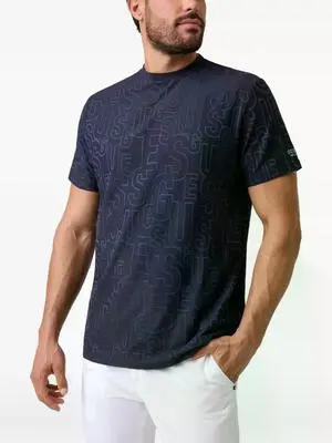 Guess All-over Logo T-shirt - Blue