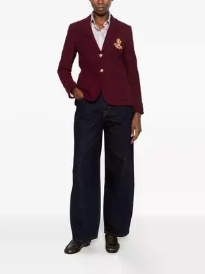 Ralph Lauren Logo-patch Button-up Blazer