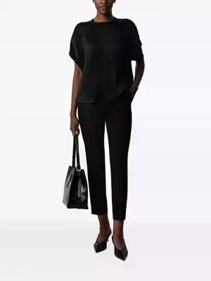 Sisley Satin-finish Short-sleeve Top