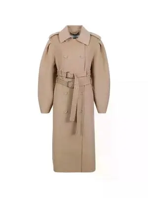 GANNI Coat In Wool Cashmere
