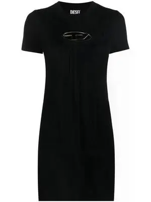 DIESEL® Cut-out Logo T-shirt Dress