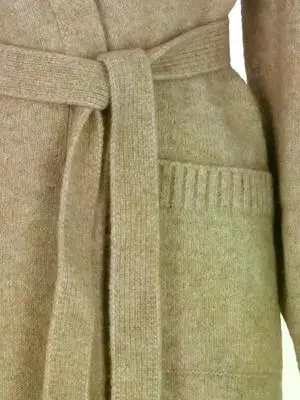 KANGRA Belted Shawl-collar Coat