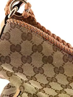 Gucci Marrakech Gg Canvas Medium Hobo Bag