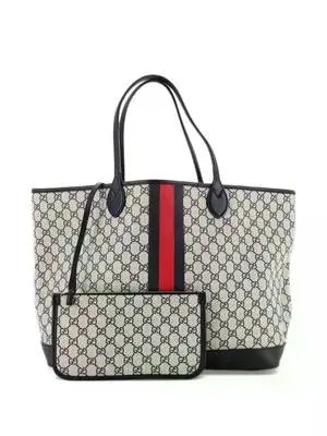Gucci Ophidia Open Shopping Gg Coated Canvas Large Tote Bag