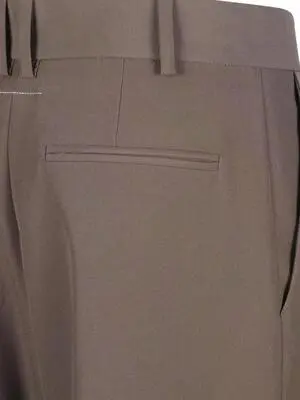 MAISON MARGIELA Pleated Straight-leg Trousers