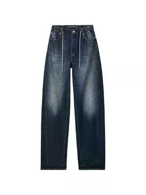 Alexander Wang Rhinestone-drawcord Balloon Jeans