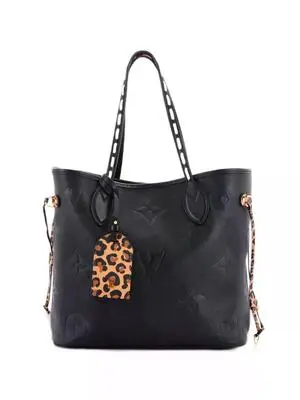 LOUIS VUITTON Neverfull Nm Wild At Heart Monogram Empreinte Giant Mm Tote Bag - Black