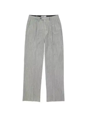 FORTELA Justine Pinstripe-pattern Wool Trousers - Grey