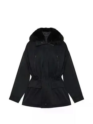 Gucci Technical Cotton Faille Jacket With Shearling