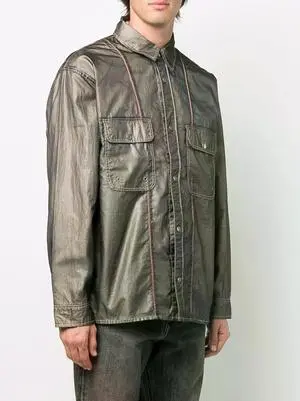 DIESEL® Metallic-effect Shirt Jacket