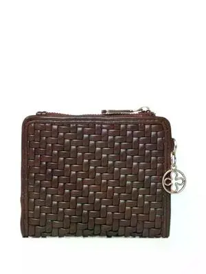 V°73 Zelda Woven Logo-plaque Wallet - Brown