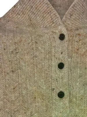 Co Collection Button-fastening Chevron-knit Sweater