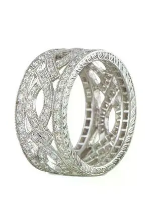 CARL AUBOCK Embellished Diamond Infinity Ring