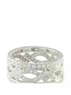 CARL AUBOCK Embellished Diamond Infinity Ring