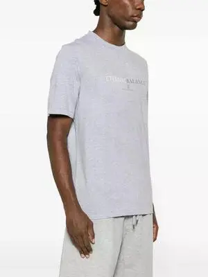 Brunello Cucinelli Slogan-print Mélange T-shirt