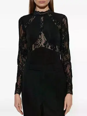 Zimmermann Clash Lace Spliced Bodysuit
