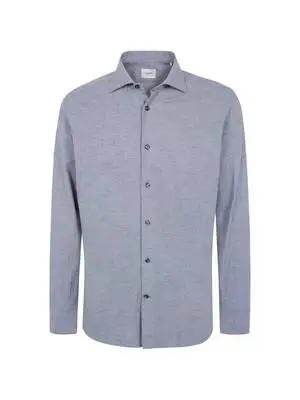 TINTORIA MATTEI 954 Spread-collar Button-up Shirt - Blue