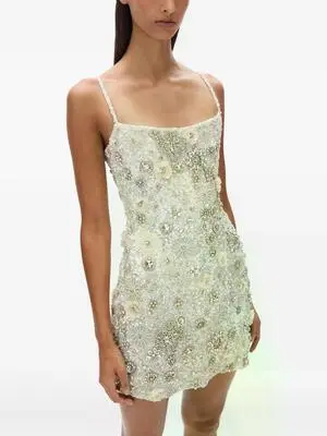 Rachel Gilbert Francesca Embellished Fitted Mini Dress