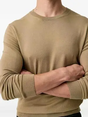 Sisley Fine-knit Crew-neck Sweater - Neutrals
