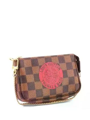 LOUIS VUITTON Pochette Accessoires Limited Edition Damier Mini Clutch Bag