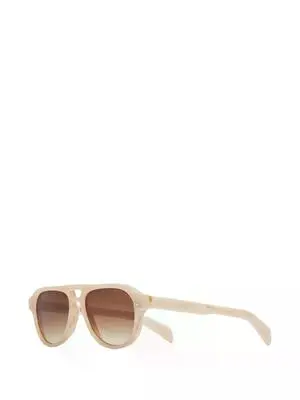 CUTLER & GROSS Double-bridge Pilot-frame Sunglasses