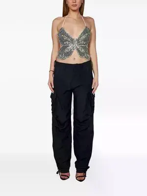 ROOM76 Sequin-embellished Butterfly-shaped Top