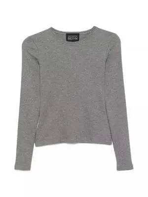 GIOVANNI BEDIN Fine-knit Long-sleeve Sweater - Grey