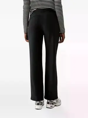Sketchers Go Luxe Drawstring Ribbed-knit Trousers - Black
