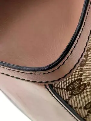 Gucci Emily Chain Flap Gg Canvas And Leather Medium Shoulder Bag