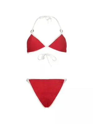 PARAMIDONNA Klara Crinkle-effect Bikini - Red