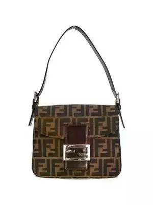Fendi Zucca Canvas Handbag - Brown