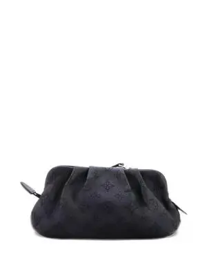 LOUIS VUITTON Scala Pouch Bag Mahina Leather Mini Clutch Bag