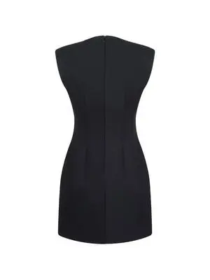 THE FRANKIE SHOP Bryn Cinched Mini Dress - Black