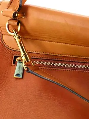 Celine Trapeze Bag Leather Small Satchel
