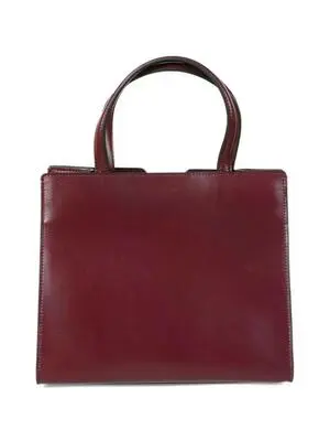 FERRAGAMO Vara Bow Leather Tote Bag - Red