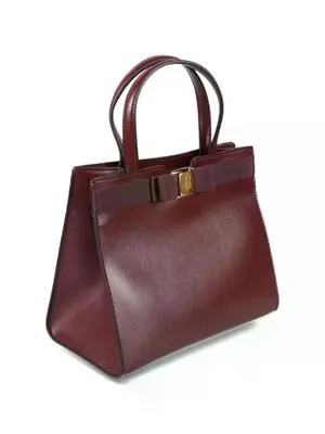 FERRAGAMO Vara Bow Leather Tote Bag