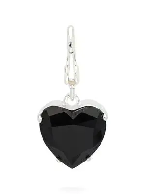 Juicy Couture Crystal Heart Charm - Silver
