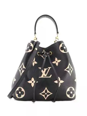 LOUIS VUITTON Neonoe Handbag Bicolor Monogram Empreinte Giant Mm Bucket Bag